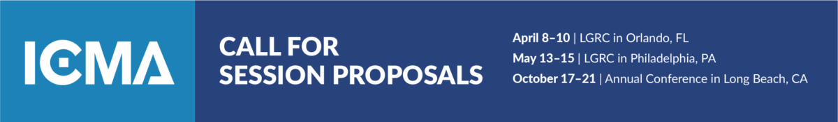 Call for Presentations - ICMA Conference